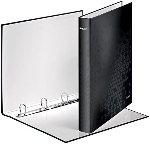 Leitz 4 Ring Binder, Holds up to 190 Sheets, Wow Range, 25 mm Spine ...