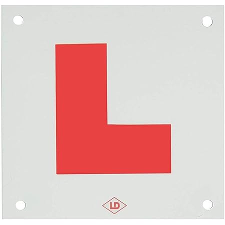 1 L Plate For Motorcycle Scooter Car Lorry Van 1 Hard Shatter Proof ...