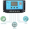 Amazon.com : Sunix 20A 12V/24V Solar Charge Controller Charge Regulator ...