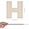 Amazon.com: Wooden Rattan Letters 8 inch Wood Letters H for Wall Decor ...