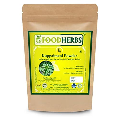 Foodherbs Kuppaimeni Powder 200 GMS/Acalypha Indica/Indian Nettle ...