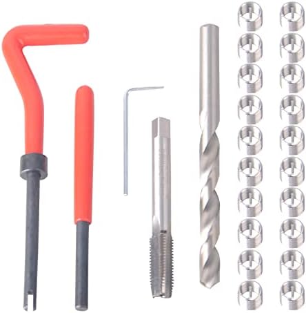 Gasea 30PCS M8 x 1.25mm Metric Thread Repair Insert Kit for Helicoil ...