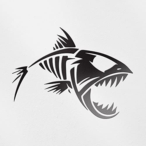 Amazon.com: WINOMO 2Pcs 10x5 inch Fish Skeleton Decals Sticker Vinyl ...