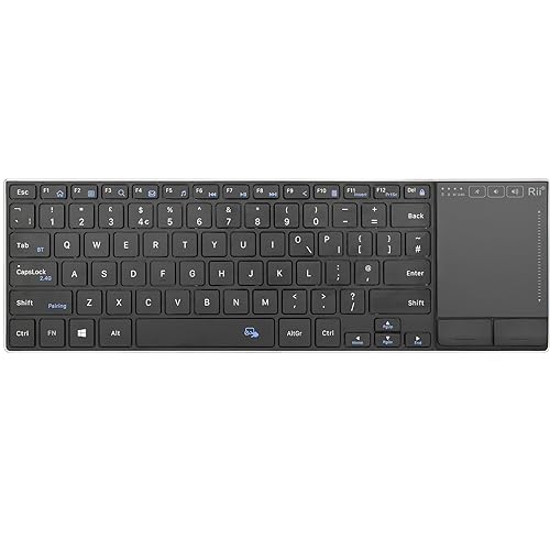 Rii Wireless Bluetooth Keyboard,Multi Device Rechargeable Keyboard ...