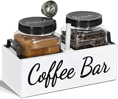 Amazon.com: Farmhouse Coffee Canister Set, Coffee Storage Container ...