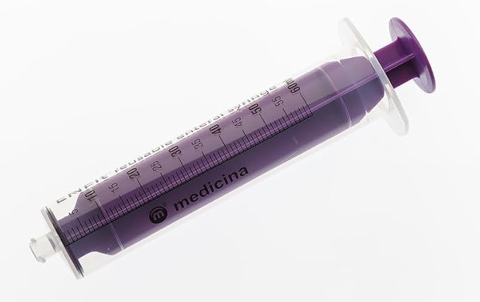 Amazon.com: ENFit® Reusable Sterile Syringe with O-Ring - 60ml (10-pack ...