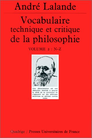 Amazon.com: Vocabulaire technique et critique de la philosophie ...