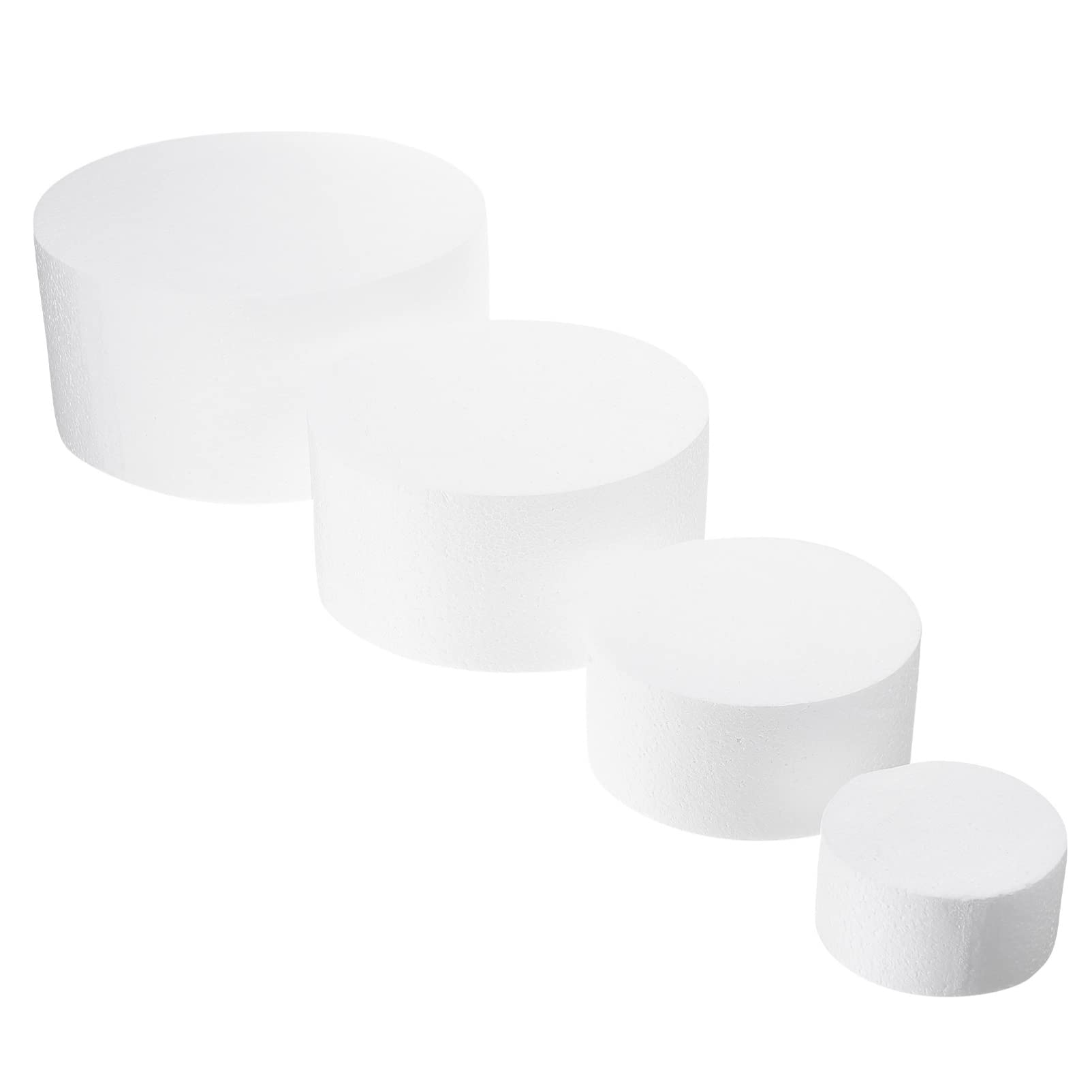 Doitool 4 Tier Round Foam Cake Dummies White Round Foam | Desertcart Brunei