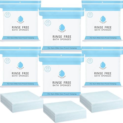 Amazon.com: VitalCozy 200 Pcs Rinse Free Bathing Wipes Bulk Sponges ...