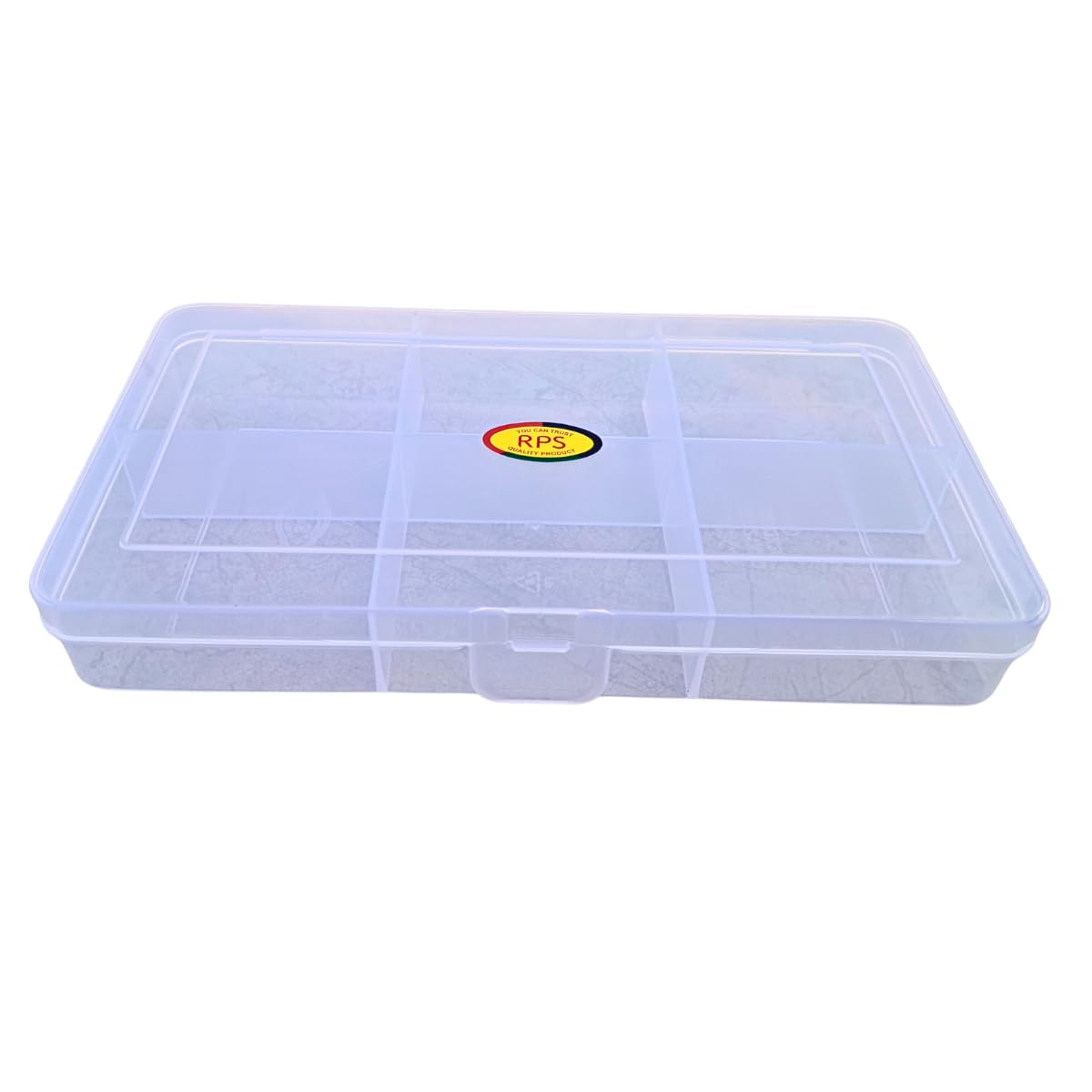 AANIJ® Multi purpose Jewellery Organizer Rectangular Storage Box with Fix dividers 6 Grids ...