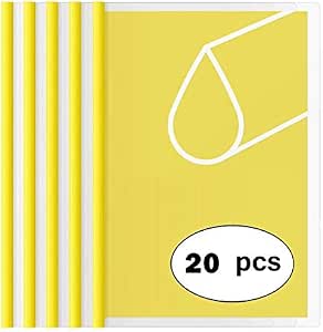 Amazon.com : Clear Report Covers with 8mm Solid Color U-Type Sliding ...