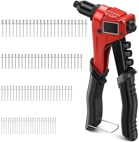 Amazon.com: TaskStar Rivet Gun Kit with 100pcs Rivets, Professional ...