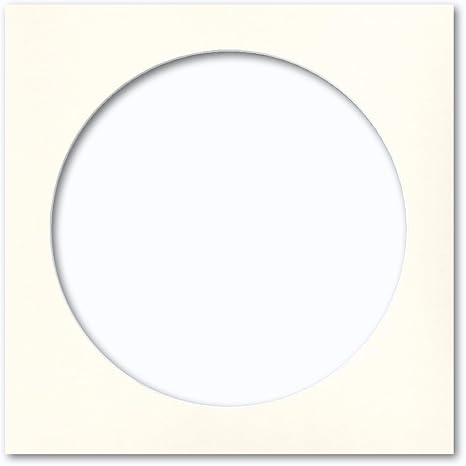 Amazon.com: 12x12 Matting for 10x10 Circle Photograph or Artwork 4-Ply ...