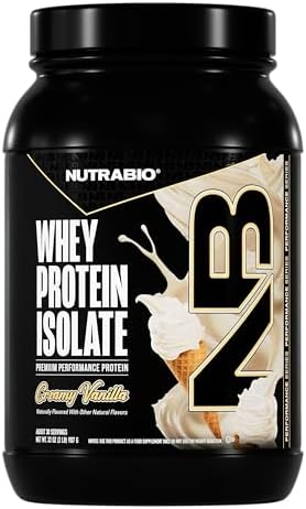 Amazon.com: NutraBio 100% Whey Protein Isolate Protein Powder, 25g ...