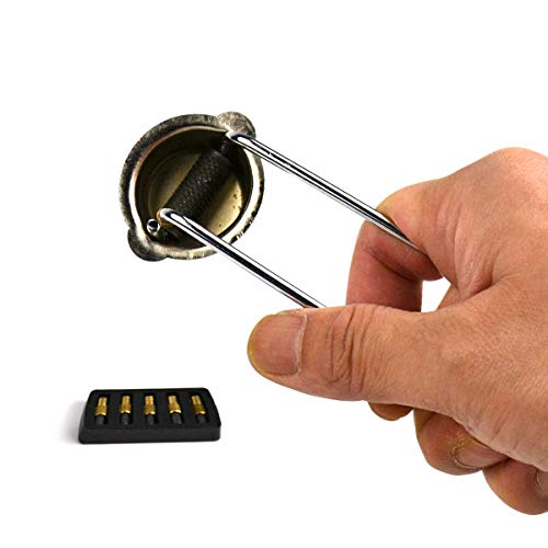 FAVORCOOL Single Flint Spark Lighter with Free 5 Flint Replacements ...