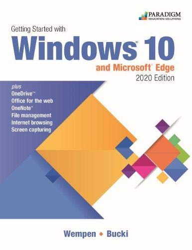 Amazon.com: Getting Started with Windows 10 and Microsoft Edge, 2020 ...