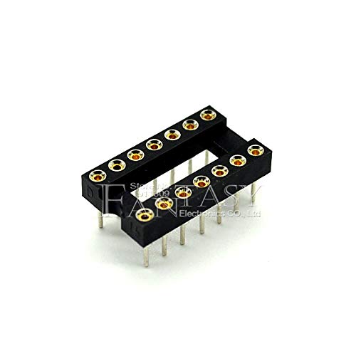 Amazon.com: 10pcs DIP-14 Round Hole 14 Pins 254MM DIP DIP14 IC Sockets ...