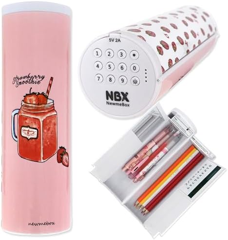 Amazon.com : Lockable Pencil Case with Calculator, Standing Cylinder ...