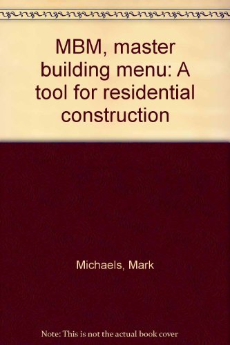 MBM, master building menu: A tool for residential construction : Amazon ...