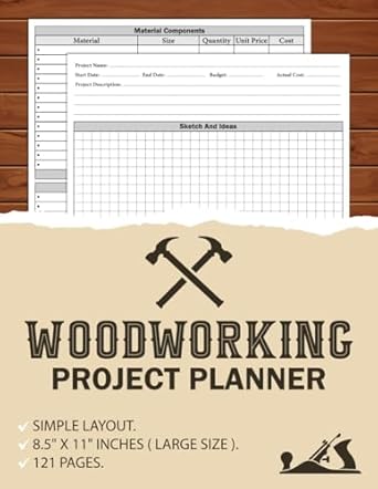 Woodworking Project Planner | Project Management Notebook For ...