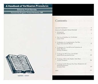 Handbook of Verification Procedures: Frank Barnaby: 9780312032586 ...