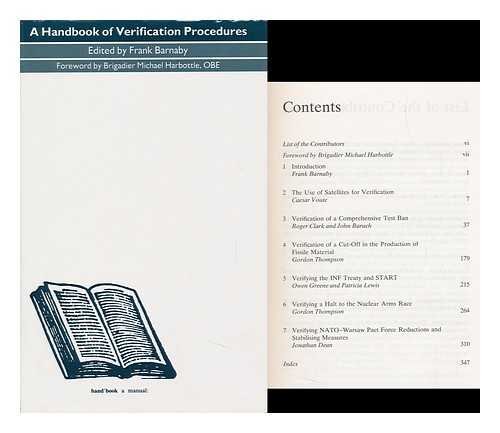 Handbook of Verification Procedures: Barnaby, Frank: 9780312032586 ...