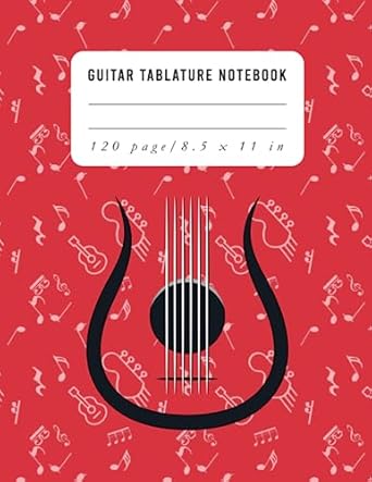 Amazon.com: Guitar Tab Notebook - Chord fingerings and Fingerboard ...