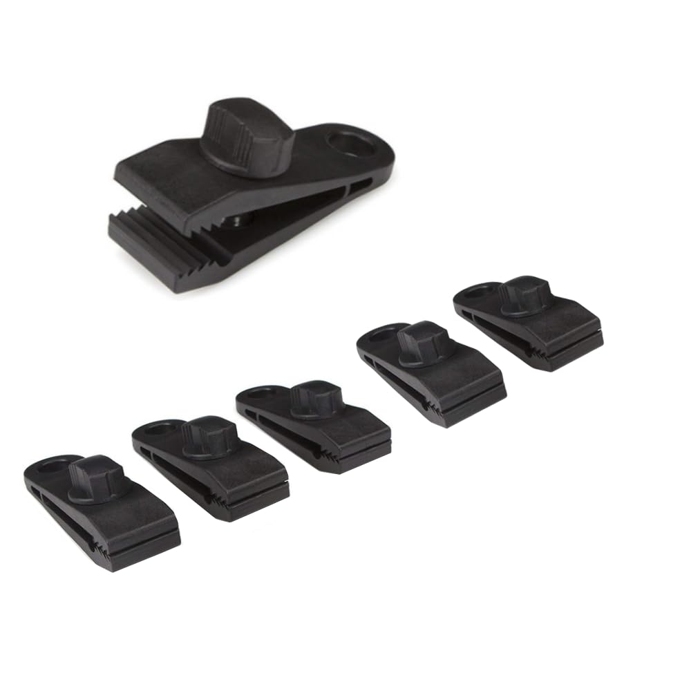 6PCS Upgrade Large Tarp Clips Heavy Duty Lock Grip,Thumb Screw Tent ...