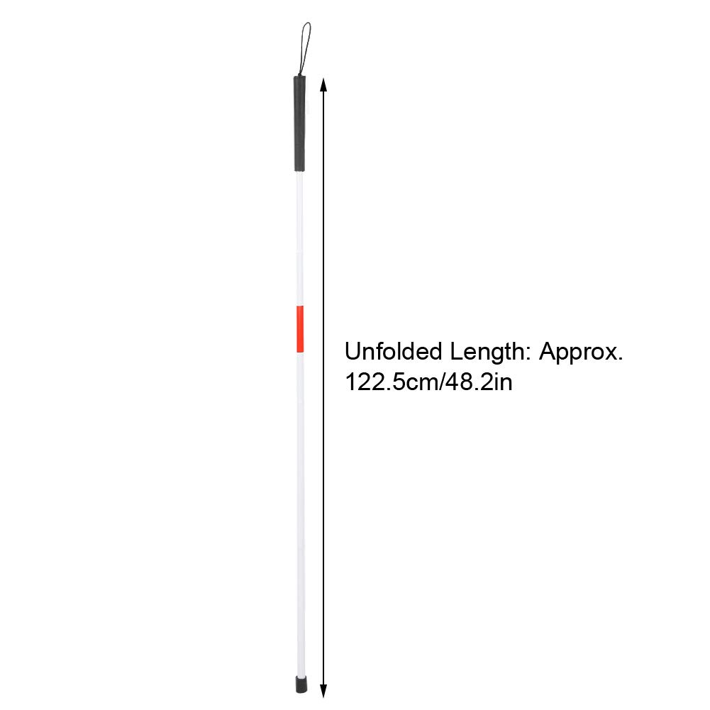 Walking Stick, 48.2in Portable Folding Walking Cane Aluminum Alloy ...