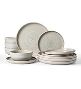 Amazon.com | Famiware Mercury Plates and Bowls Sets, 12 Pieces ...