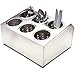 Amazon.com: Stainless Steel 6-Compartment Utensil Holder (6 Inserts ...