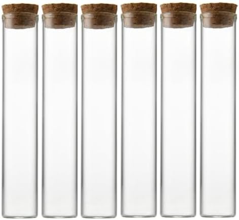 Amazon.com: 12Pcs 30ML 1OZ Mini Glass Bottles Small Tubes Jars Test ...
