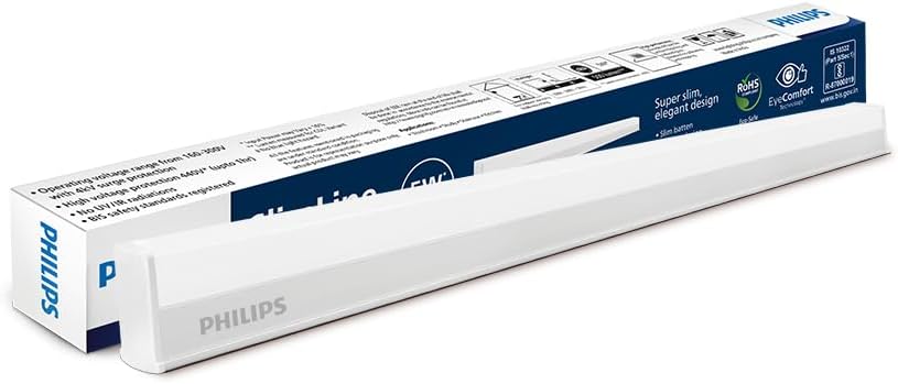 PHILIPS 5-watt LED Batten/Tubelight | Slimline Ultra Compact 1-ft LED ...