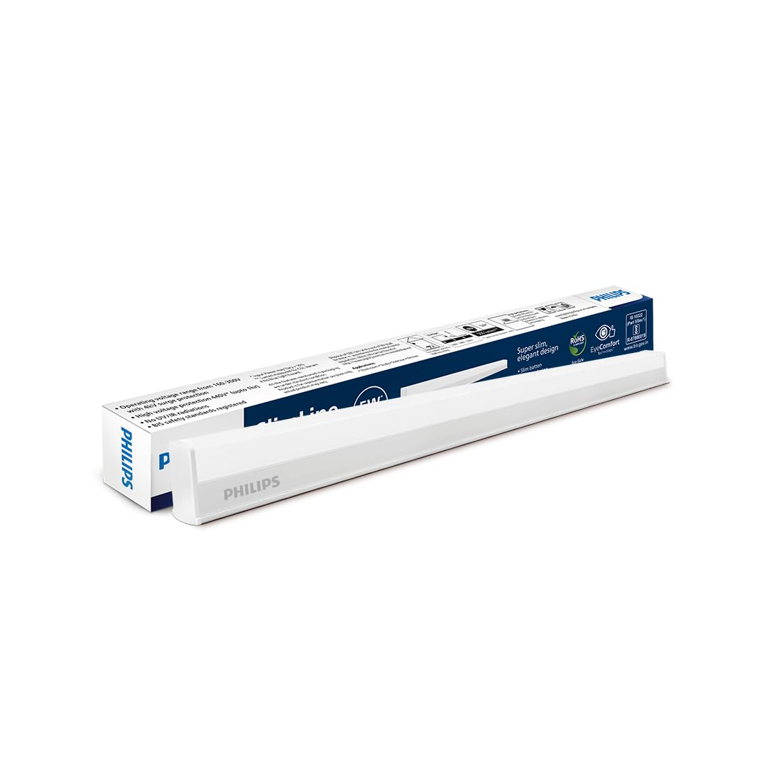 PHILIPS 5-watt LED Batten/Tubelight | Slimline Ultra Compact 1-ft LED ...