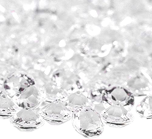 1000pcs Gems Bulk Transparent Fake Diamonds Acrylic Crystal Diamond ...