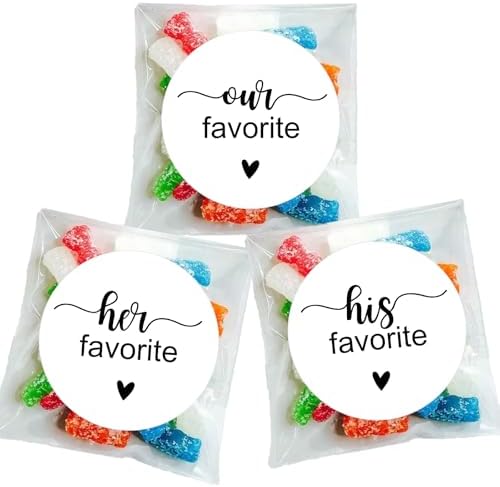 Amazon.com: Anwyll Wedding Favors Stickers,His Her Favorite Stickers ...
