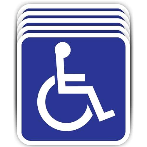 Amazon.com: Handicap Signs Stickers Decal Tactical Disabled Wheelchair ...