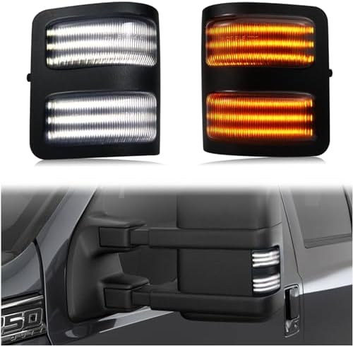 Amazon.com: KEEGTBOX LED Side Mirror Marker Running & Turn Signal ...