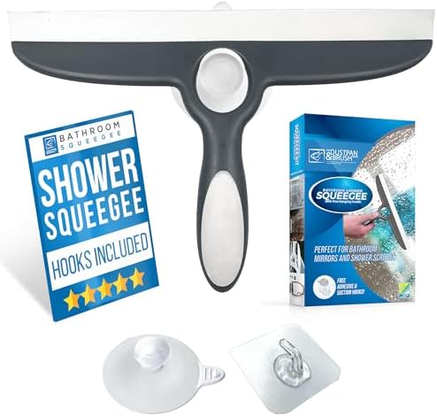 AQUALUX - Shower Blade | Shower Squeegee, Self Adhesive, Works on ...