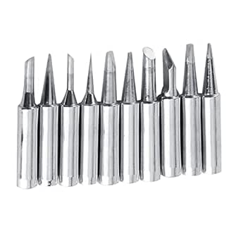 T900B Sol Solder Iron Tips 900MT Soldering Station Tool 10 Tips 1 Retaining Sleeve (10pcs ...