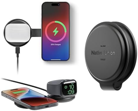 Amazon.com: Native Union Voyage 2-in-1 Magnetic Wireless Charger ...