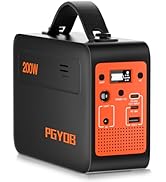 Amazon.com : PGYOB 400W Portable Power Station, 296Wh Outdoor Solar ...
