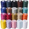 Amazon.com: Sewing Thread Kit 20Colors 1000 Yards Polyester Threads ...