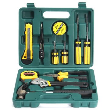 Yashus™ Tech Professional Basic Home Tools Set Hand Carry Tool Box Kit ...