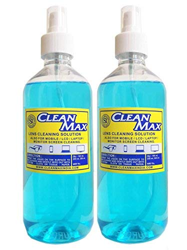 CLEANMAX Multipurpose Cleaning KIT 500ml -Pack of 2- for Lens/Mobiles ...