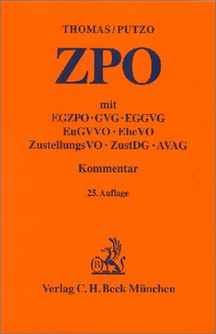 Amazon.com: Zivilprozeßordnung ( ZPO).: 9783406506130: Heinz; Putzo ...