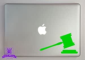 Amazon.com: Judges Gavel Vinyl Decal Sized To Fit A 13" Laptop - Lime ...