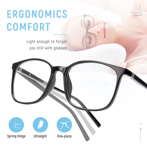 Snapklik.com : Gaoye 3 Pack Blue Light Blocking Glasses Women/Men ...
