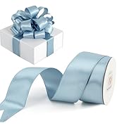 Amazon.com: HUIHUANG Dusty Blue Organza Ribbon 3 inch Blue Shimmer ...
