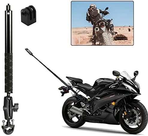 usmallbee Motorcycle Bike Invisible Selfie Stick Handlebar Mount ...